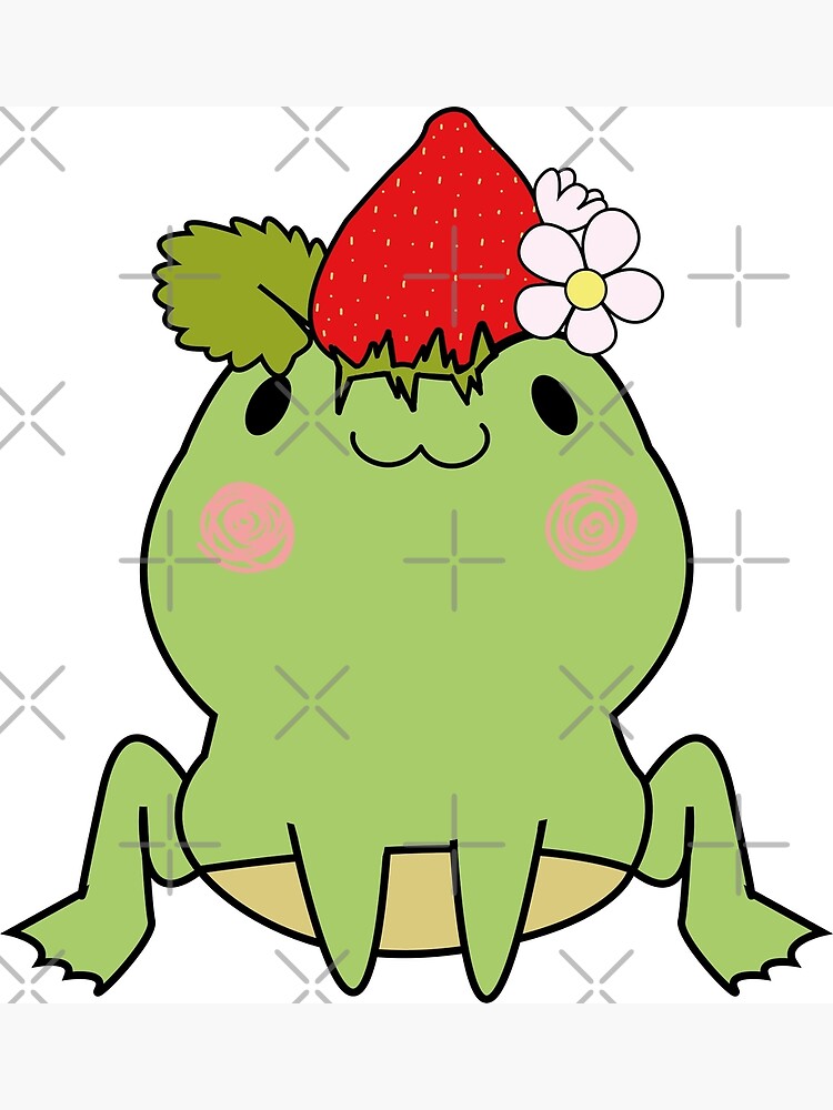 "STRAWBERRY FROG" Poster by neonbby | Redbubble