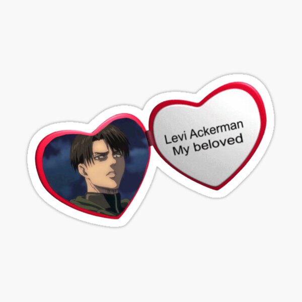 "Levi Ackerman My Beloved" Sticker by katsudream | Redbubble