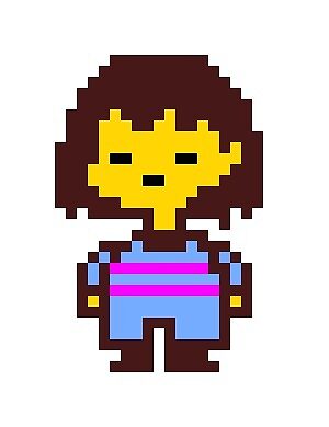 "(Undertale) Frisk Sprite Sticker" by EnderSlime | Redbubble
