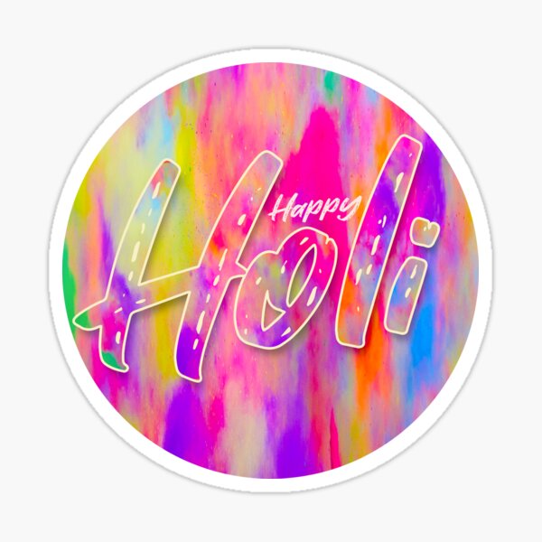 "Colorful India Festival Holi" Sticker by CattlettArt | Redbubble