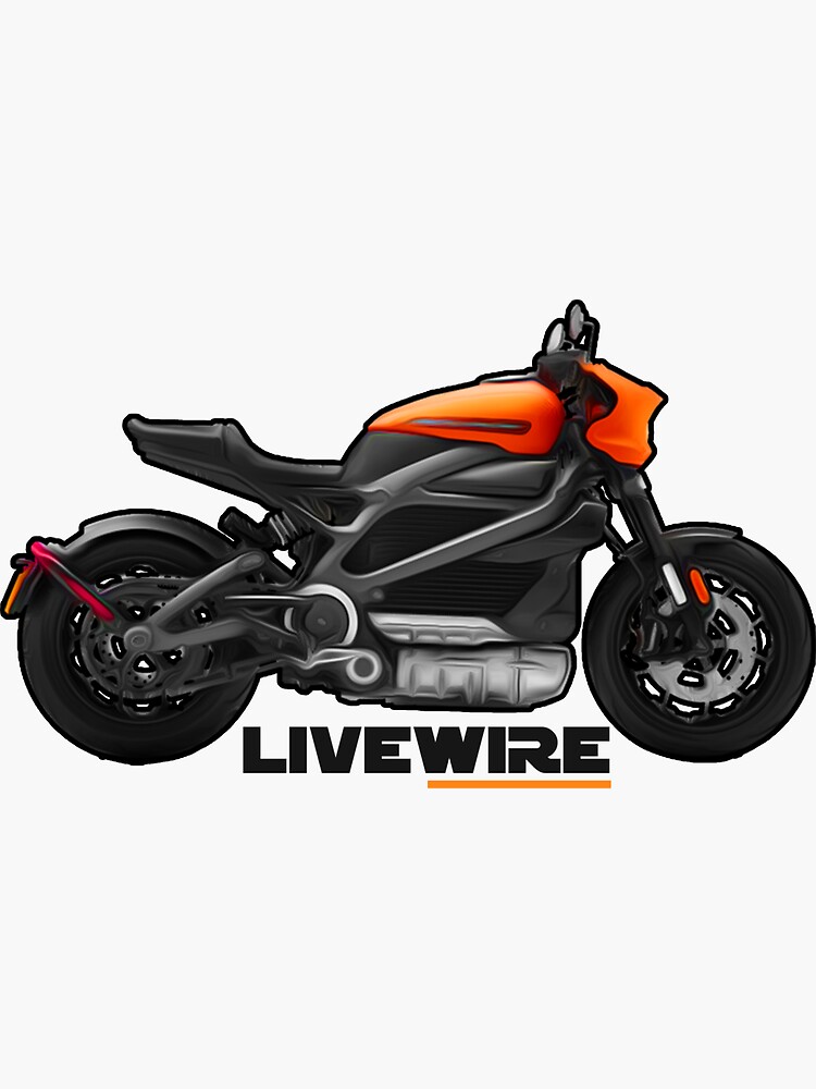 "Livewire Motorcycle Stickers" Sticker for Sale by Xeno-Studio | Redbubble
