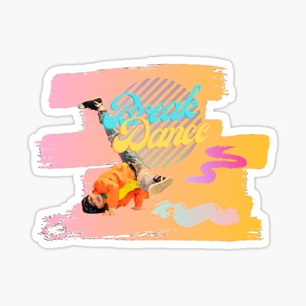 "Breakdance girl" Sticker by ART-SUNRISE | Redbubble