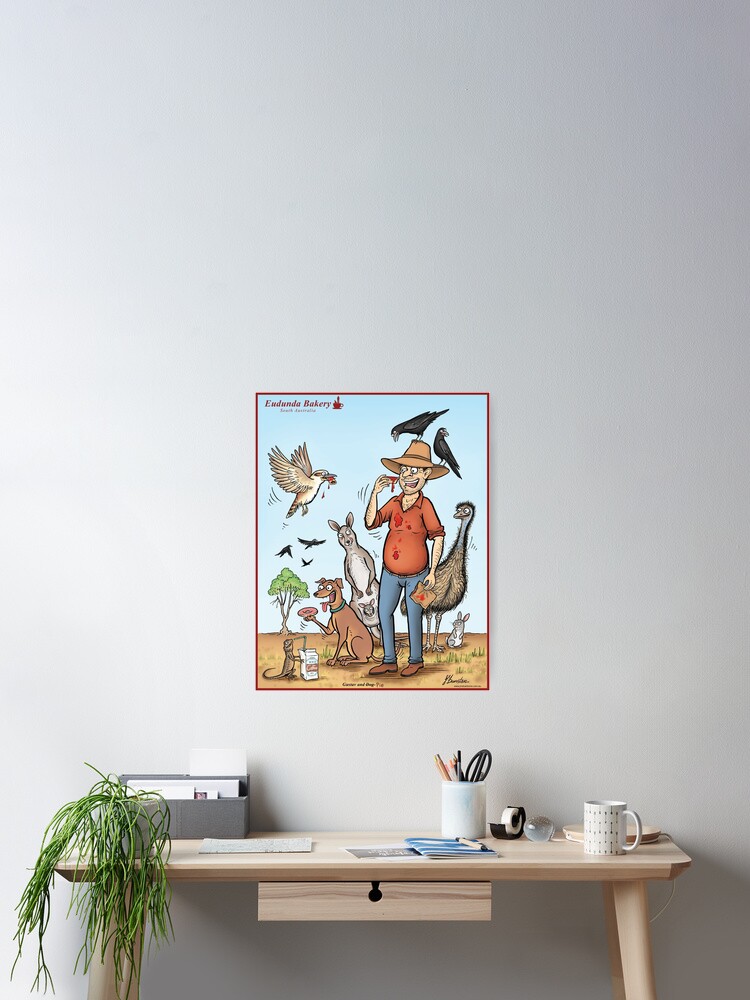 "Gustav and Pie" Poster for Sale by Jed Dunstan | Redbubble
