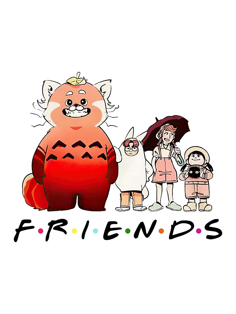 "Turning Red Friends" Poster by LeelaLand | Redbubble