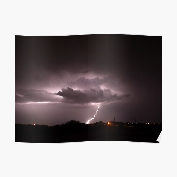 "Lightning Strikes" Poster for Sale by StrayKatSunrise | Redbubble