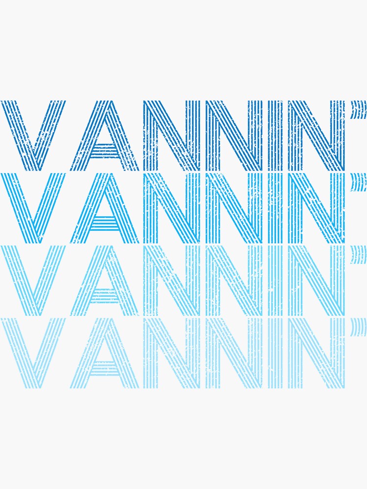 "VANNIN Retro Vanner Vanning Nation Van Lifestyle" Sticker by ...