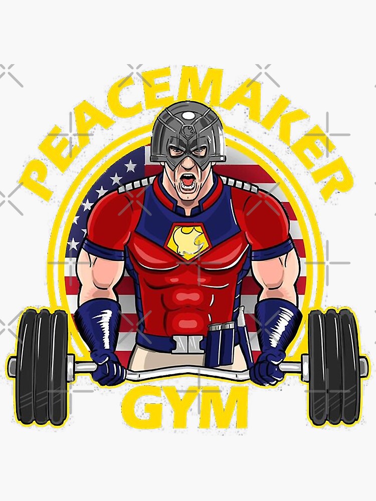 "Superhero Peacemaker Cartoon Funny Gifts" Sticker by GuAlmeida1165 ...