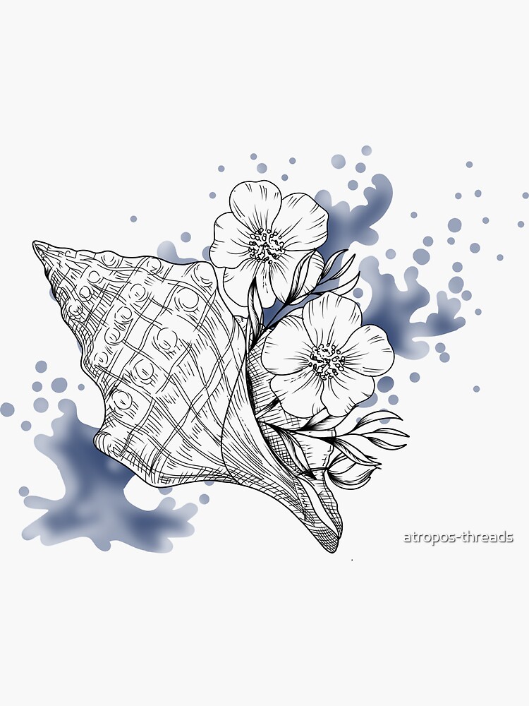 "Poseidon" Sticker for Sale by atropos-threads | Redbubble