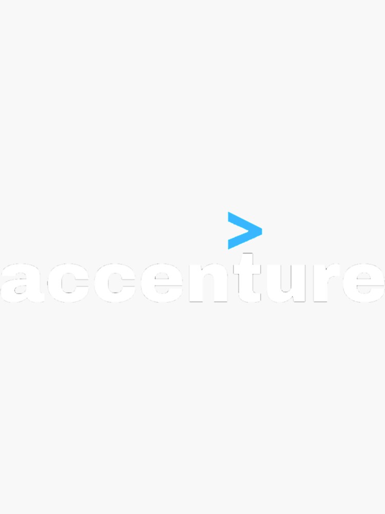 "Accenture logo merch classic t shirt" Sticker by TianaHenry | Redbubble