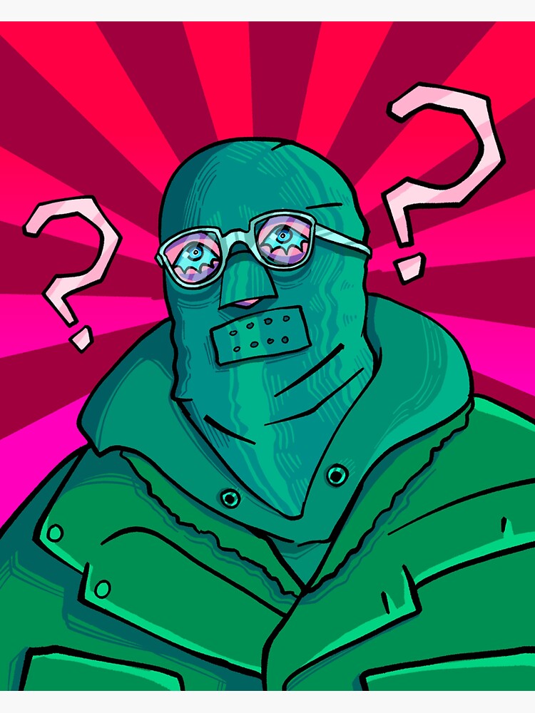 "riddler pop art" Sticker for Sale by hxyloft | Redbubble