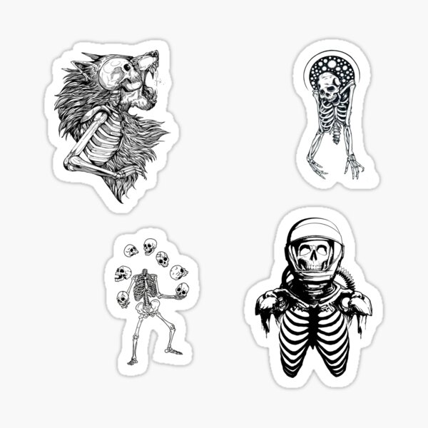 "Skeleton Crazy Meme Pack" Sticker by Funnydankmemes | Redbubble