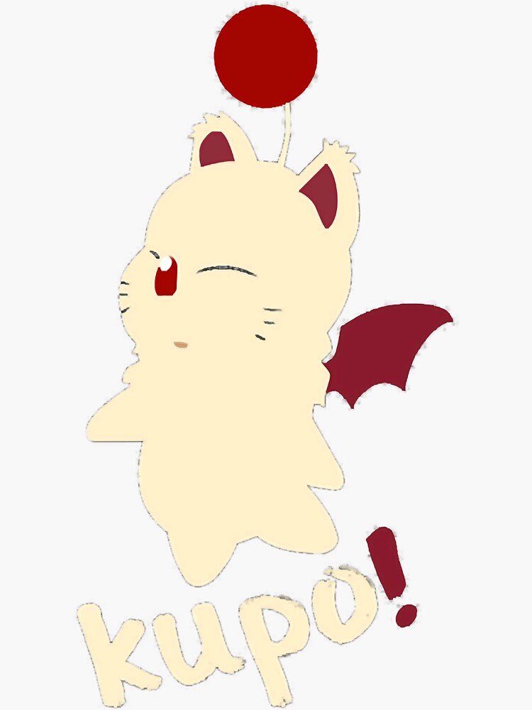 "Final Fantasy - Kupo!" Sticker by UnaTende | Redbubble