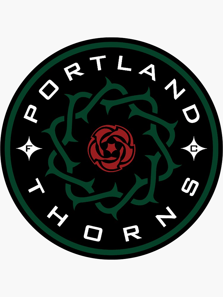 "Portland logo Thorns FC logo Portland Classic" Sticker by Stclair469 ...