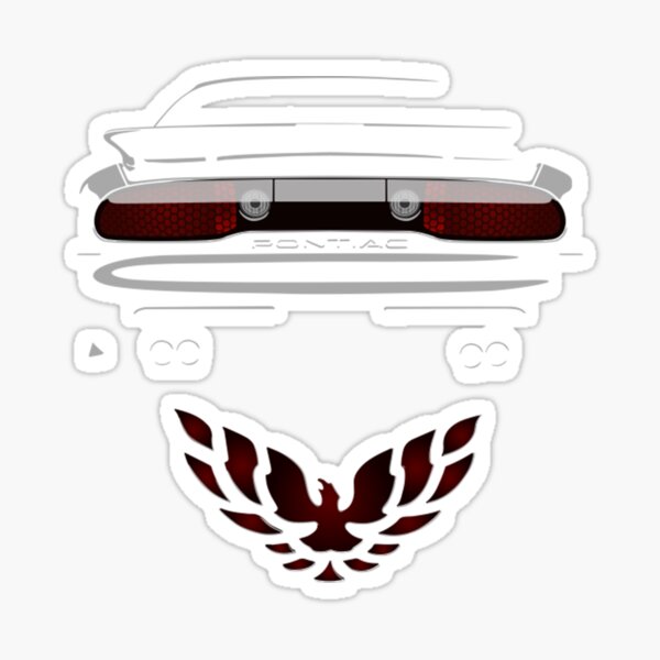 "Pontiac Firebird T-ShirtFirebird" Sticker by SwaisieDer | Redbubble