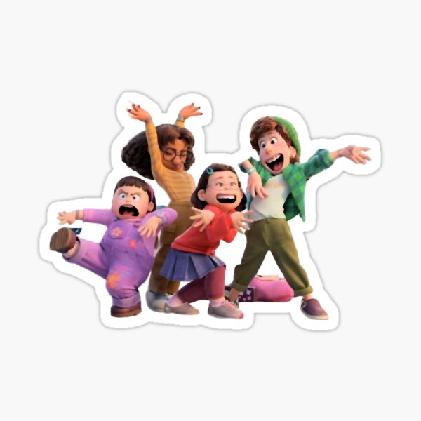 "Turning Red - Friends " Sticker for Sale by AniyahDuBuque | Redbubble