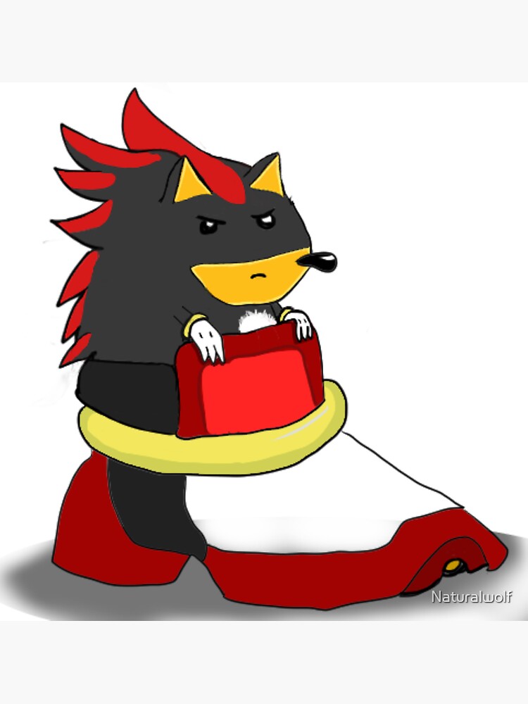 "Shadow the hedgehog in his shoe" Sticker by Naturalwolf | Redbubble