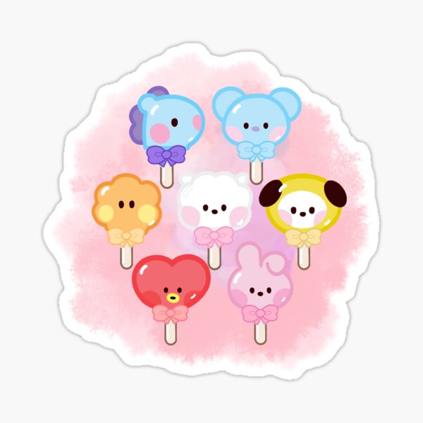 "BTS - Baby BT21 My Little Buddy Lollipop / Popsicle" Sticker by ...