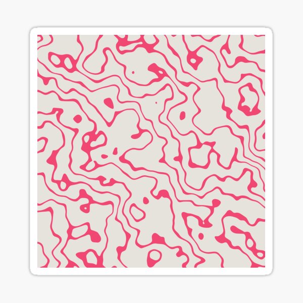 "Raspberry Water Ripples" Sticker by lisousisa | Redbubble