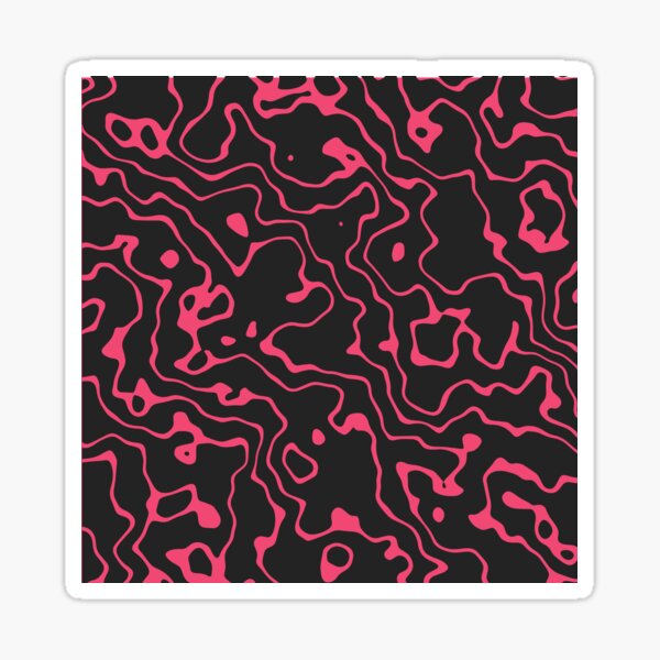 "Raspberry Water Ripples" Sticker by lisousisa | Redbubble