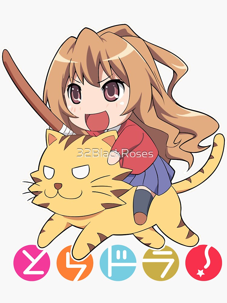"Toradora Anime" Sticker for Sale by 32BlackRoses | Redbubble