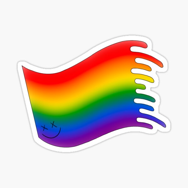 "Smiley face pride flag" Sticker by Nicoleeste | Redbubble