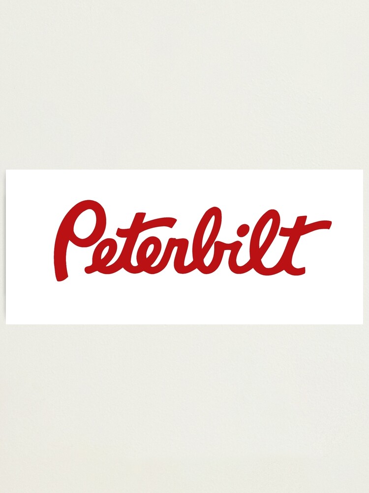 "TRUCK-PETERBILT LOGO" Photographic Print for Sale by WeldonThom55 ...