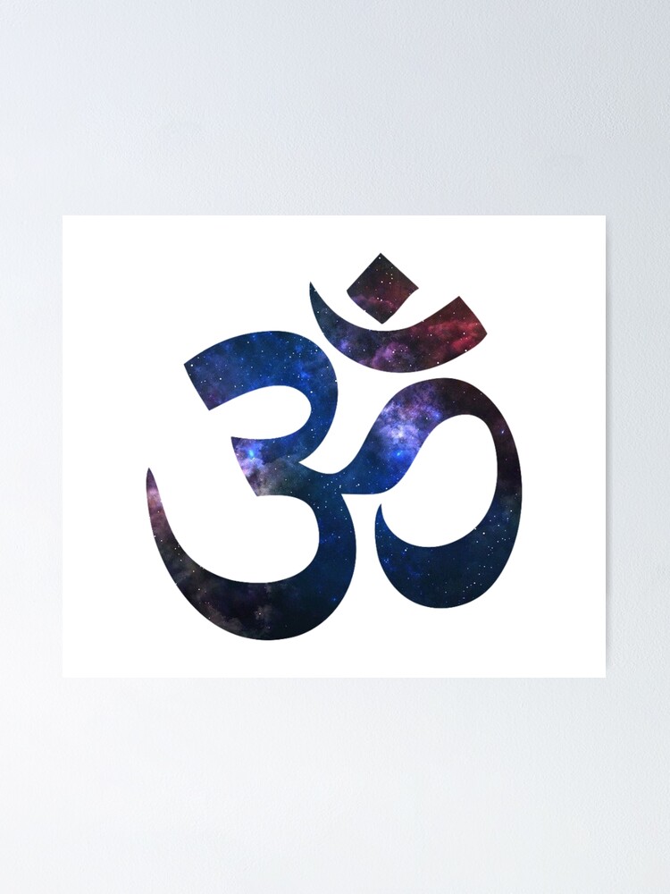 "Om Symbol Cosmic Nebula" Poster for Sale by Logic72 | Redbubble