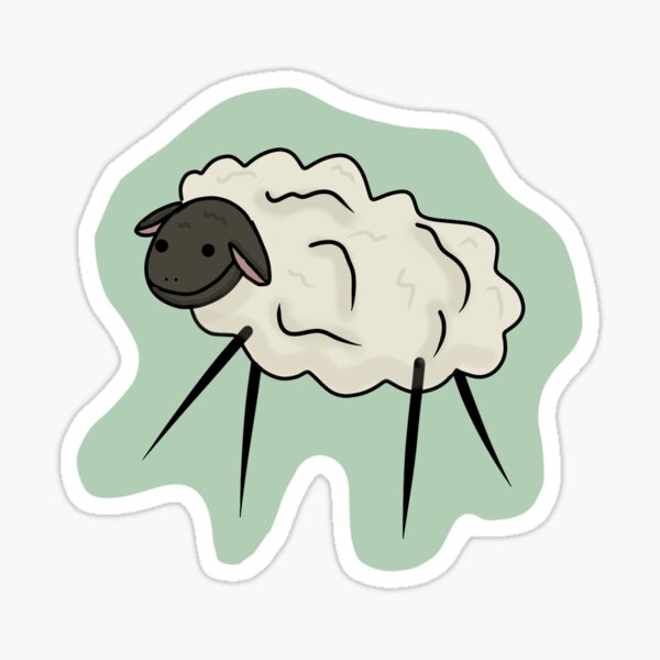 "Stick Sheep" Sticker by As-You-Wish- | Redbubble