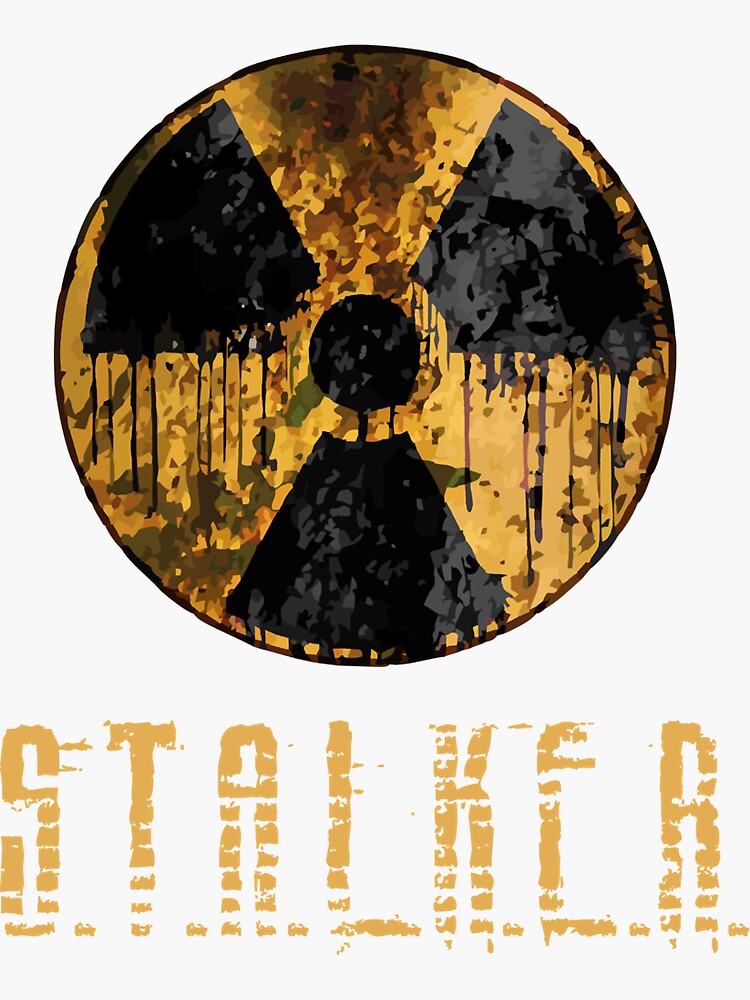 "Stalker Radiation Emblem" Sticker by travelleatif | Redbubble