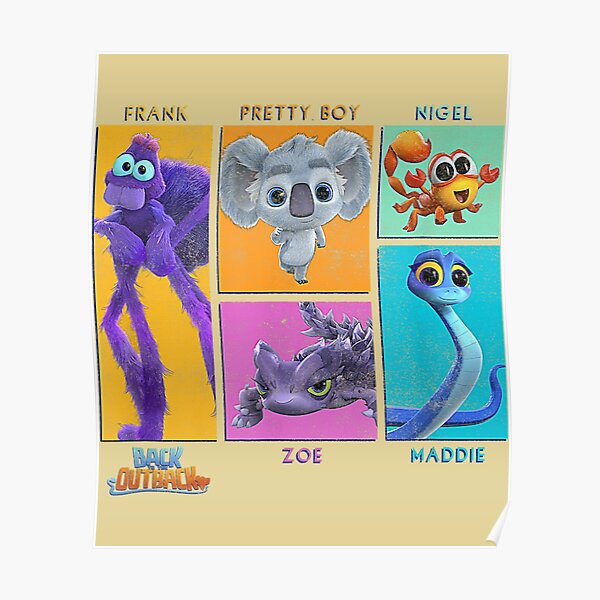 "Back To The Outback Character Panels" Poster for Sale by icecoconut ...