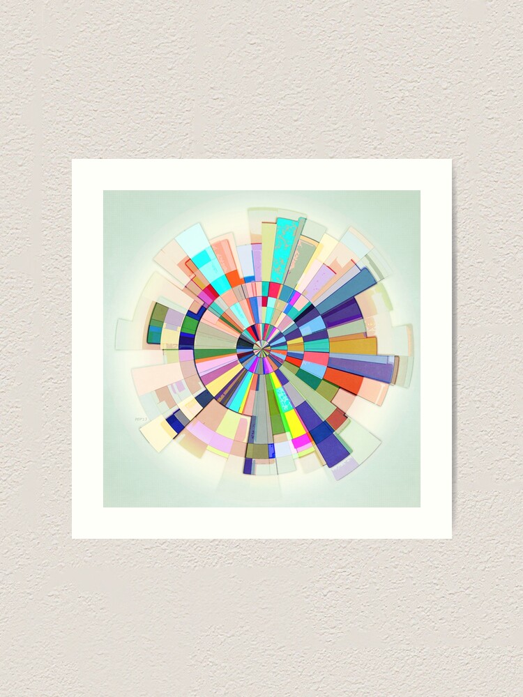 "Abstract Color Wheel" Art Print by perkinsdesigns | Redbubble