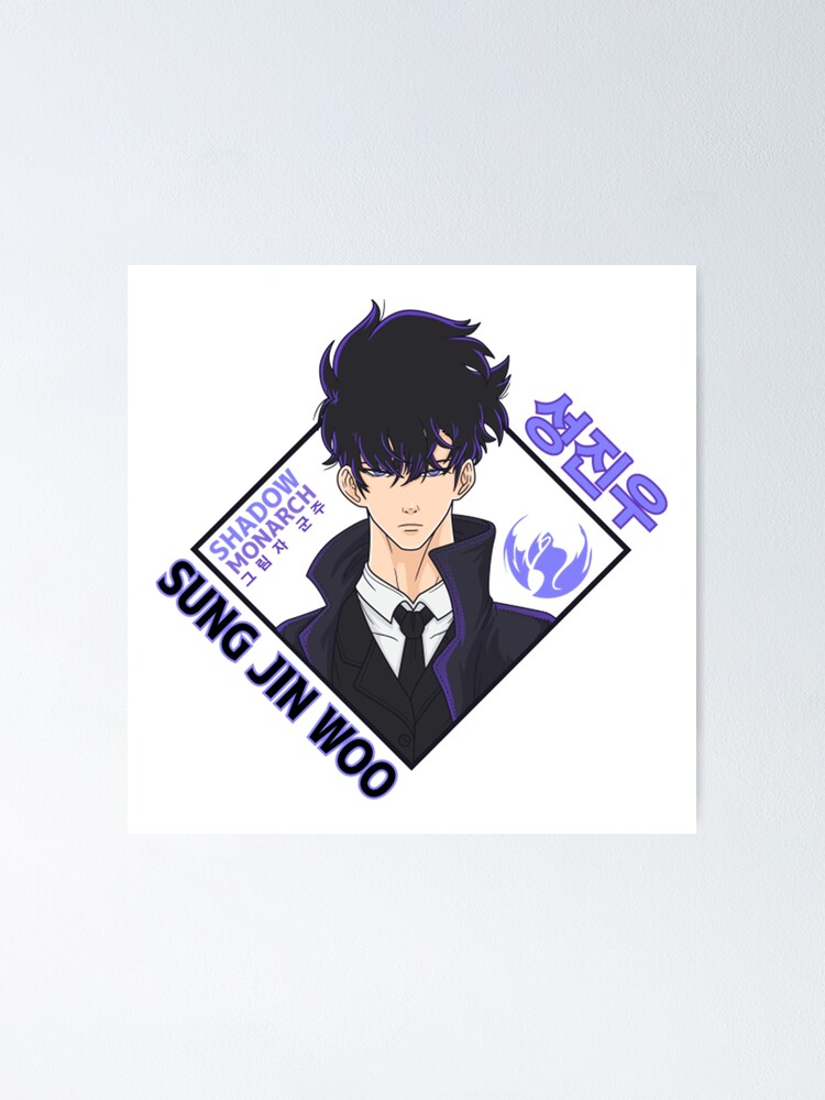 "Shadow Monarch Sung Jin Woo" Poster for Sale by Noelnoble | Redbubble