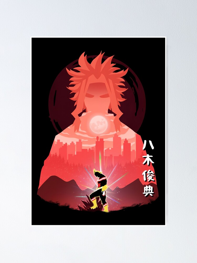 Póster «Ilustración de All Might Red - My Hero Academia: Boku No Hiro ...