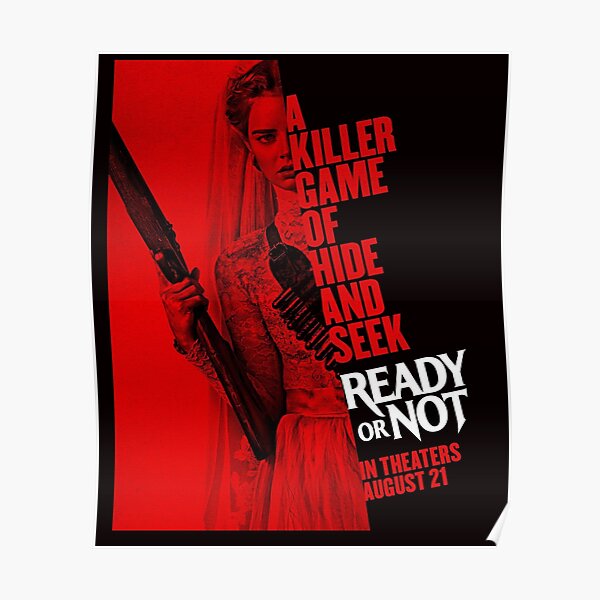 "Ready or Not Horror Movie" Poster for Sale by daniepr-59 | Redbubble
