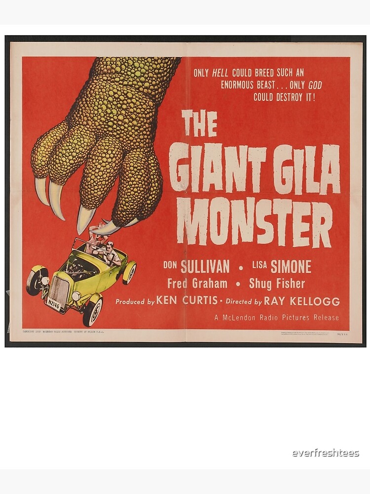 "The Giant Gila Monster Classic Horror Movie Poster " Poster for Sale ...