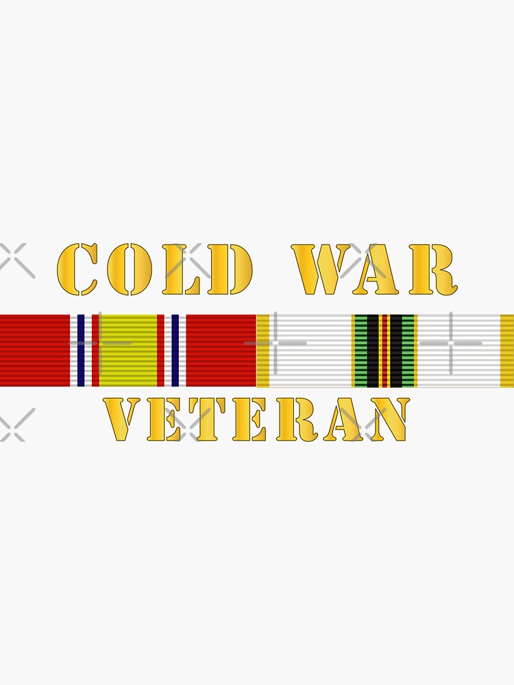 "Army - Cold War Veteran w COLD SVC" Sticker by twix123844 | Redbubble