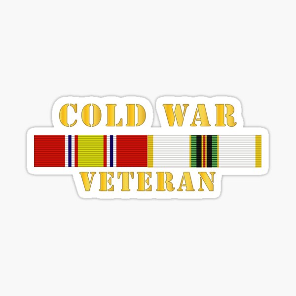 "Army - Cold War Veteran w COLD SVC" Sticker for Sale by twix123844 ...