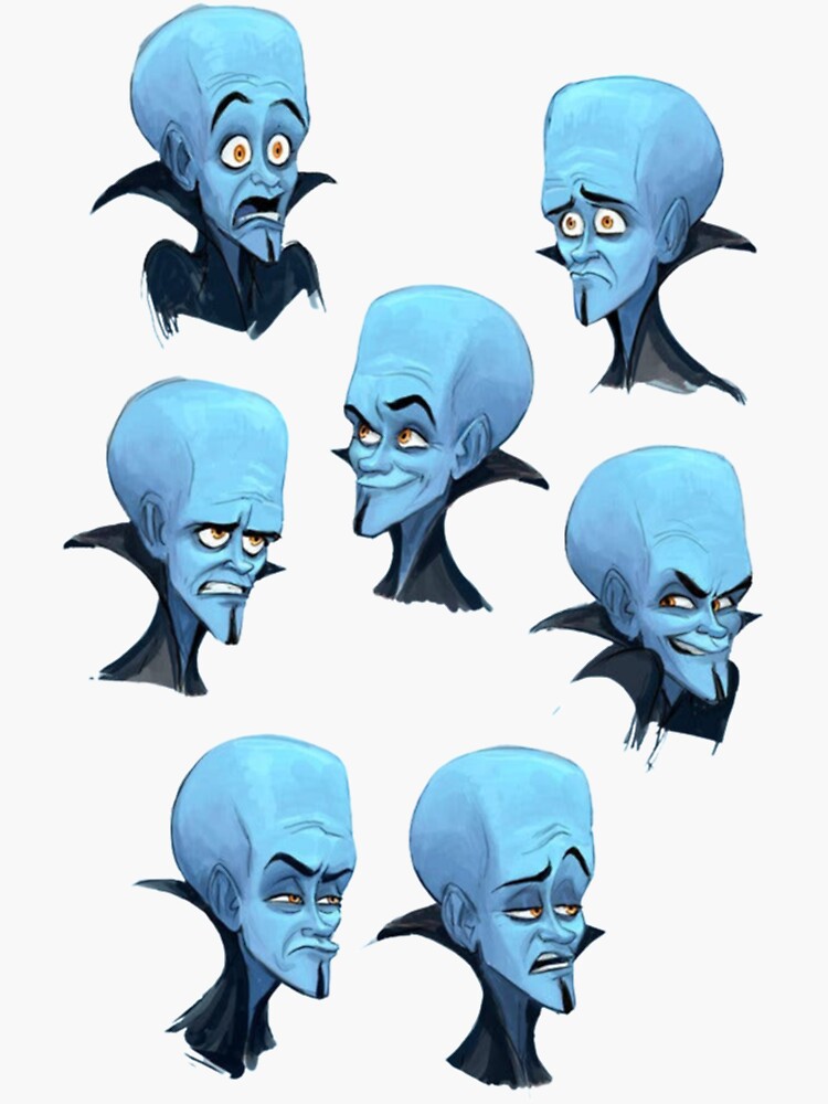"Megamind" Sticker for Sale by MurphyKevin | Redbubble