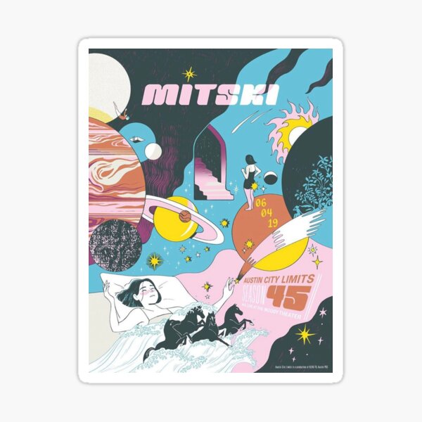 "Mitski Poster" Sticker by sjeffreybuch | Redbubble