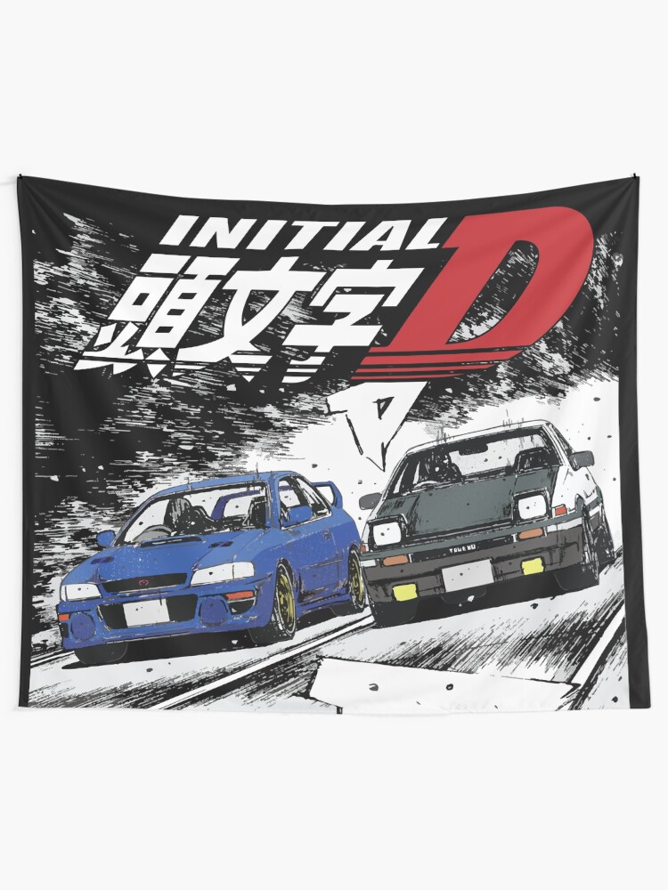 "Initial D - Mountain Drift Racing Tandem Takumi Fujiwara AE86 vs Bunta Fujiwara GC8 Chase ...