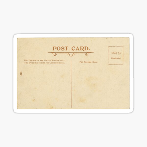 "Empty Postcard " Sticker by ExploreTheBasic | Redbubble