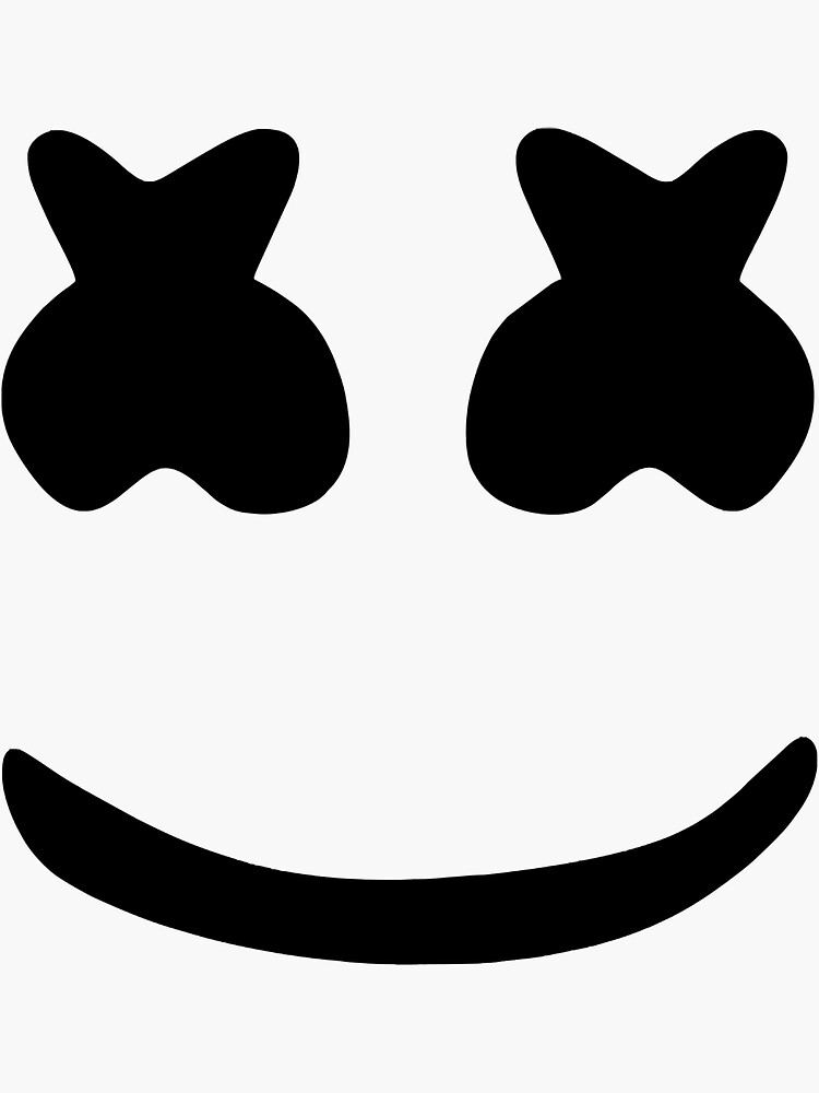 "Marshmello Logo" Sticker by shakilazev | Redbubble