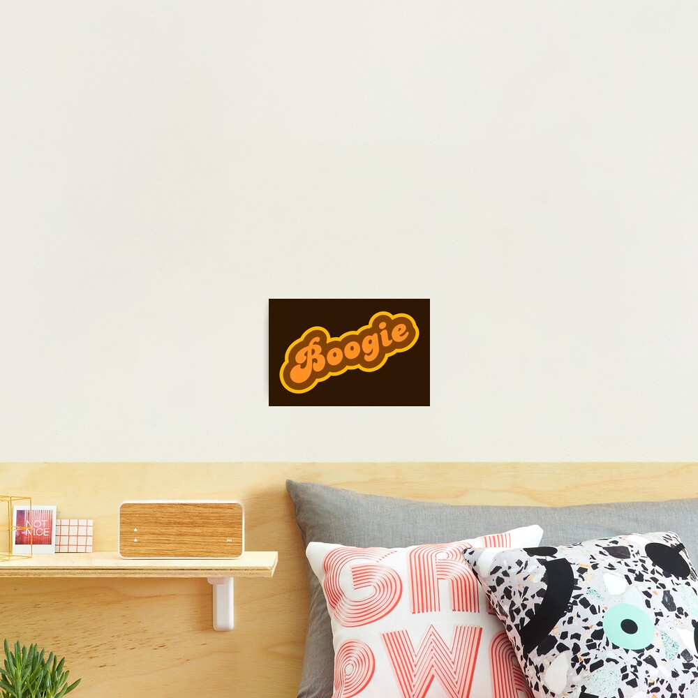 "Boogie - Retro 70s - Logo" Photographic Print for Sale by graphix ...