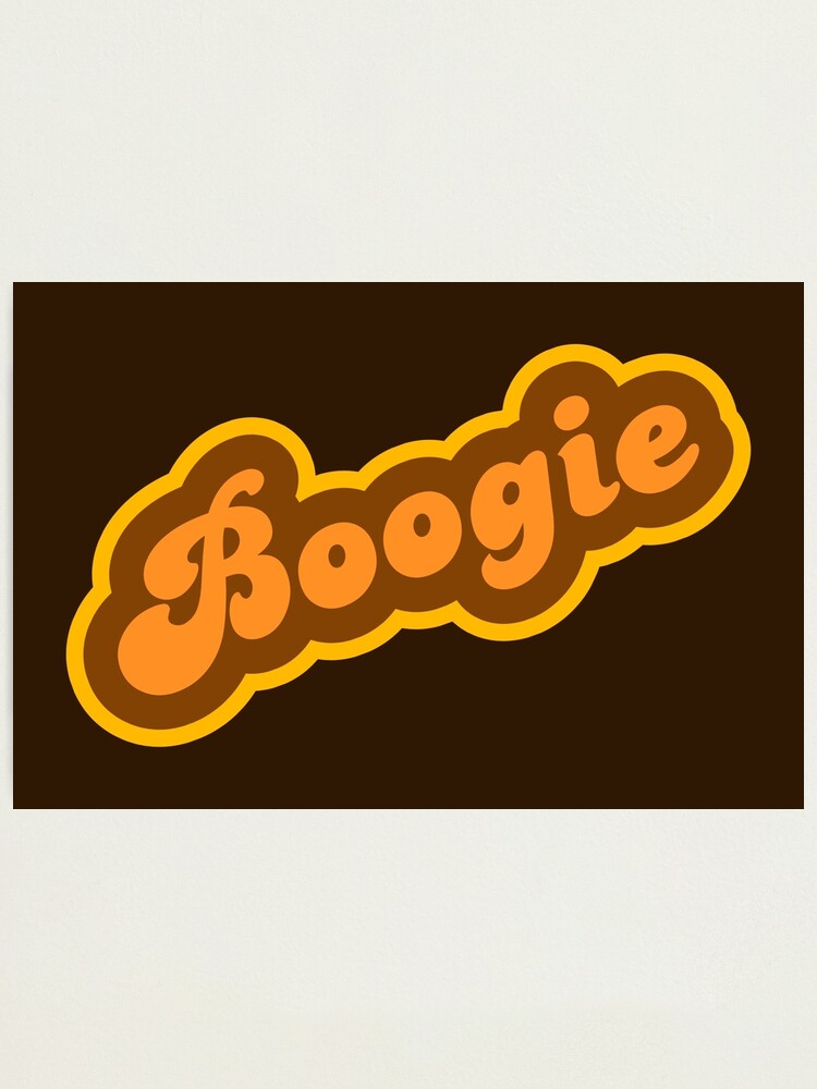 "Boogie - Retro 70s - Logo" Photographic Print for Sale by graphix ...
