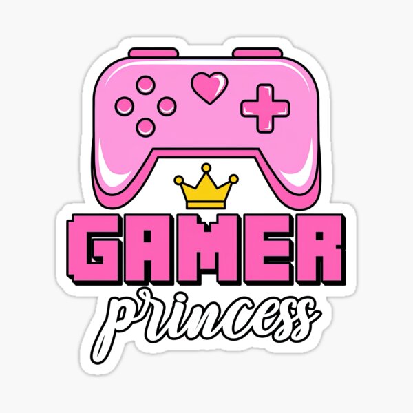 "Gamer Girl Aesthetic, Gamer Girl, Gamer Princess" Sticker by graphic ...