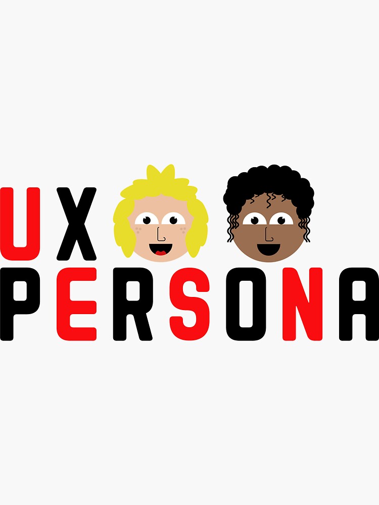 "Colorful and funny UX people" Sticker by SpaceUIUX | Redbubble