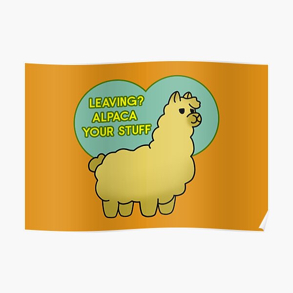 "Stuck-up alpaca" Poster for Sale by Peakhole | Redbubble