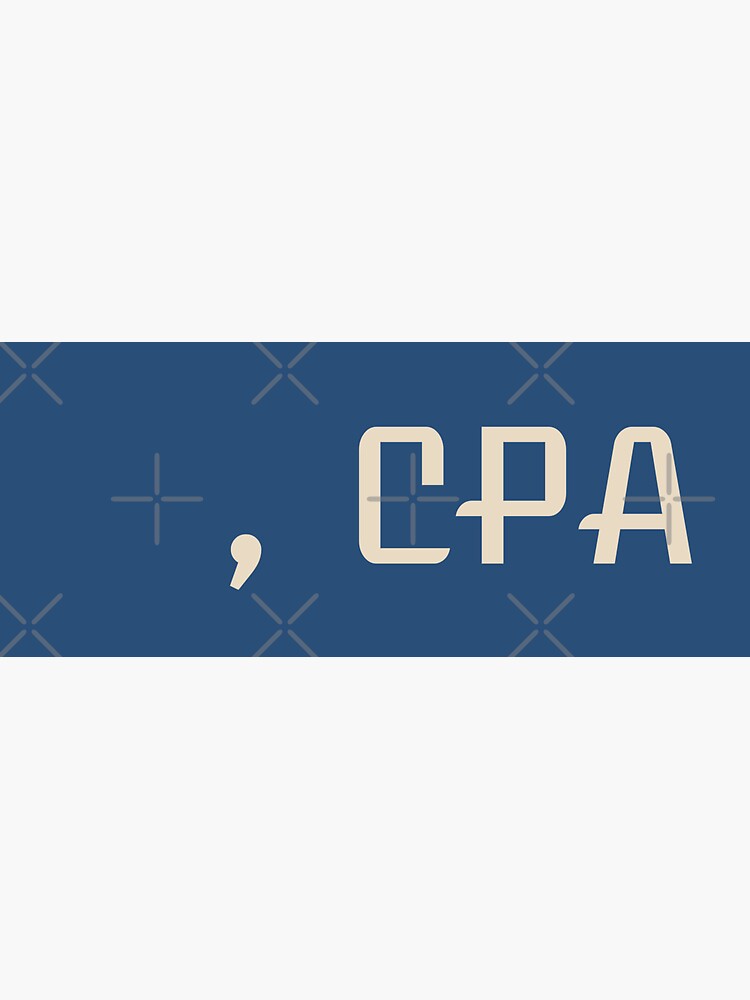 ", CPA Label, CPA Sign, CPA Title, CPA Design" Sticker by XSunSystems ...