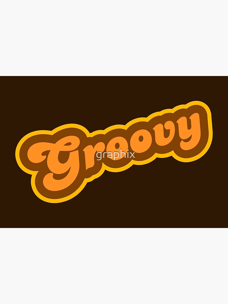 "Groovy - Retro 70s - Logo" Photographic Print by graphix | Redbubble