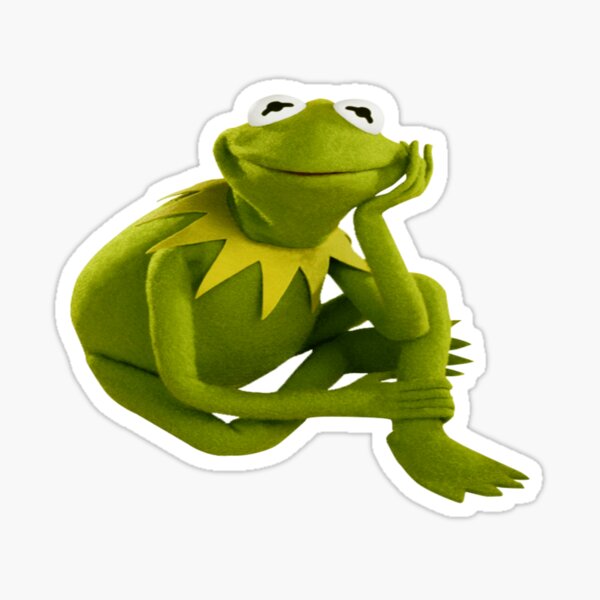 "Kermit The Frog " Sticker for Sale by MOYASSAR | Redbubble